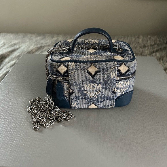 MCM | Bags | Mcm Mini Denim Crossbody | Poshmark